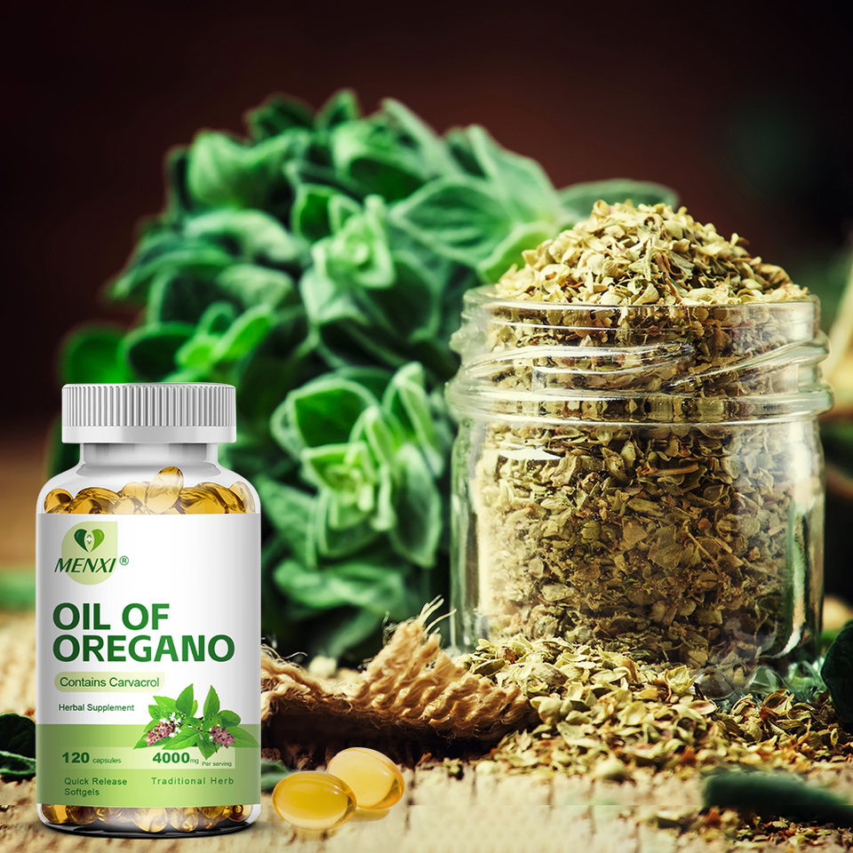 Oregano Oil 4000 mg 120 Softgel Capsules Contains Carvacrol Herbal ...