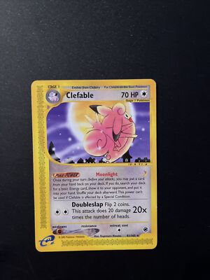 Pokémon TCG Clefable Rare Non Holo 41/165 Expedition Base Set | | eBay
