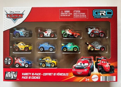 Disney Pixar Cars 2024 Mini Racers Variety 10 Pack Global Racers Cup ...