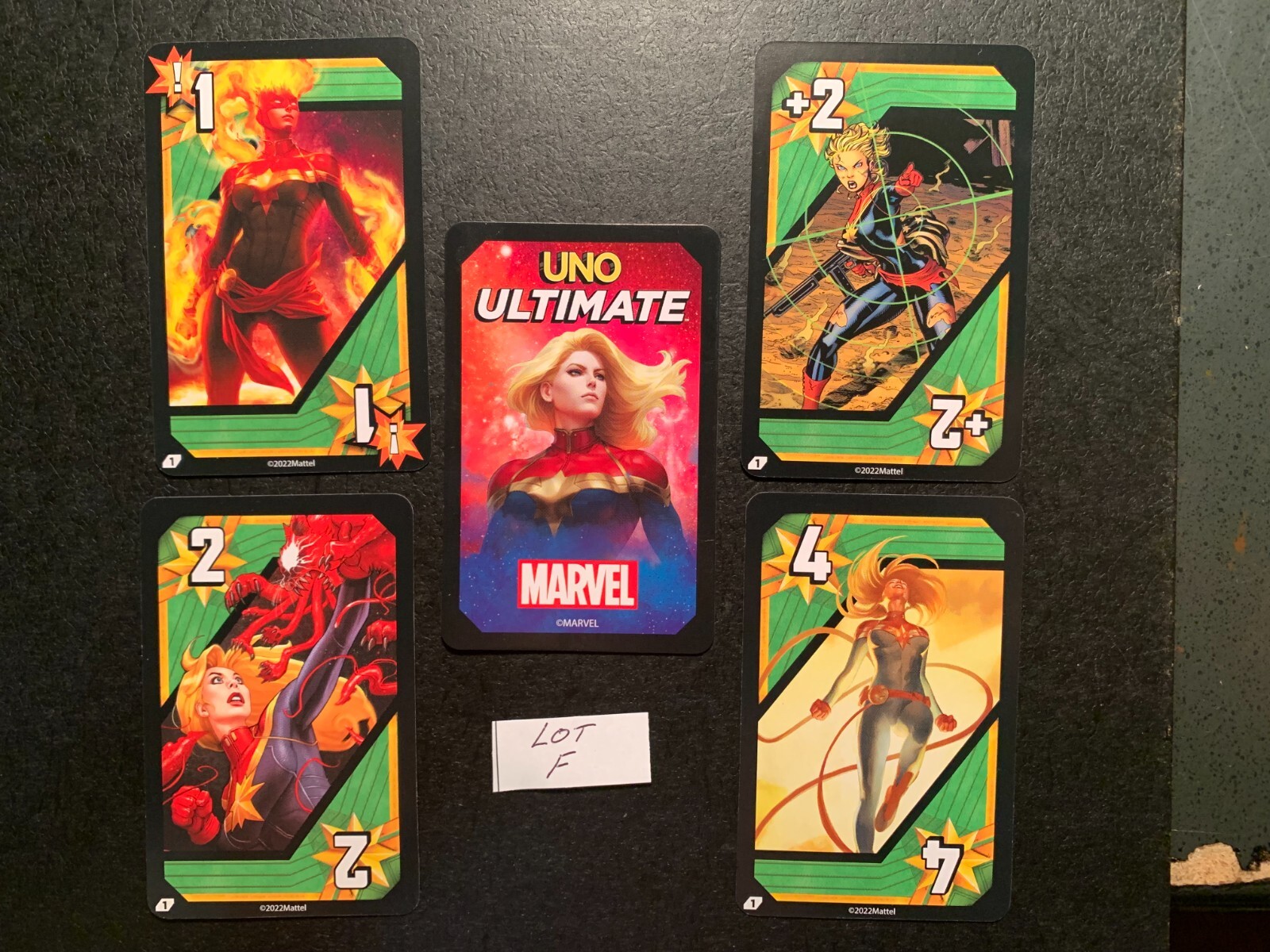 Marvel CAPTAIN MARVEL Card Lot of 4 UNO ULTIMATE Mattel Games LOT F 1st ...