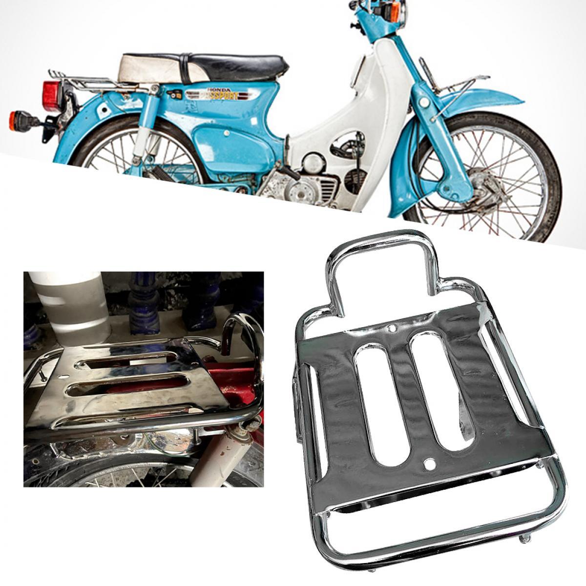 LUGGAGE REAR RACK TRAIL SUPPORT CHROME FOR HONDA C50 C70 C90 PASSPORT ...