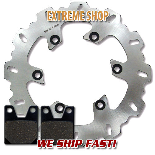 Yamaha Rear Brake Disc Rotor + Pads YZF 750 R7 (1999-2001) YZF R1 (1998 ...