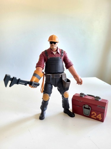 Team Fortress 2 RED Engineer Action Figure with Toolbox and Wrench | eBay