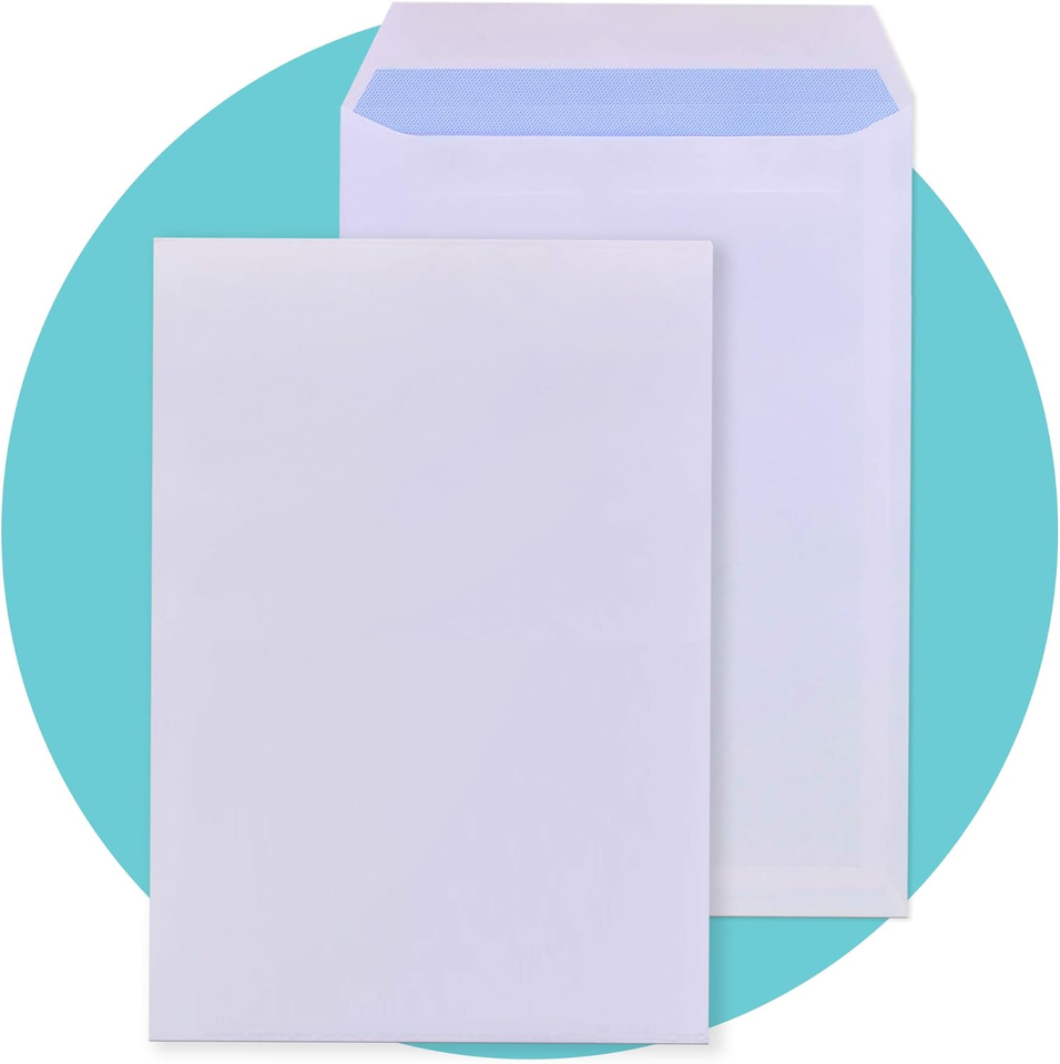 20 X C4 White Self Seal Security Envelopes (Size: 324X229Mm) | Fully ...