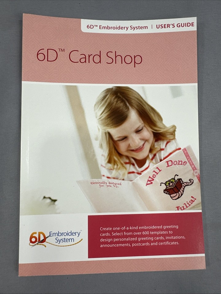 Husqvarna 6d Sketch Embroidery System User’s Guide Bundle (NO CD’s) Lot ...