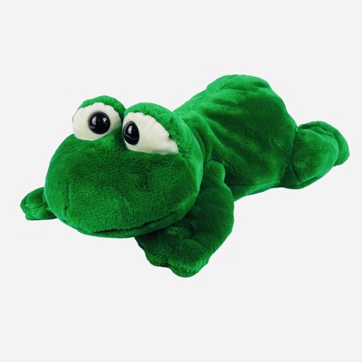 Vintage 1980s Green 21" Frog Plush Lying Down Cute Kawaii Stuffed ...