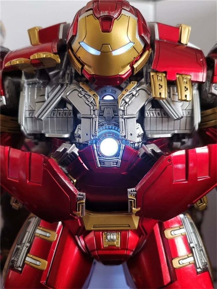 Comicave CS Hulkbuster Metal Action Figure Iron Man MK44 1/12 Light ...