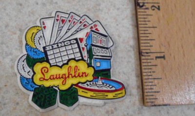 Vintage Laughlin Nevada Rubber Magnet Souvenir Refrigerator Gambling M ...
