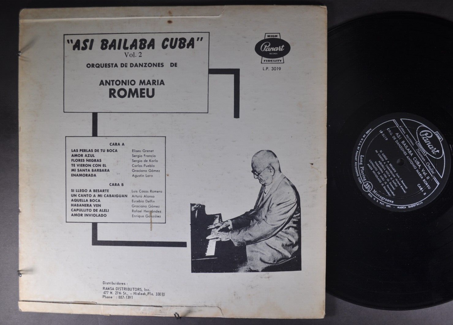 ORQ. DANZONES ANTONIO MARIA ROMEU Asi Bailaba Cuba, Vol 2 LATIN LP ...
