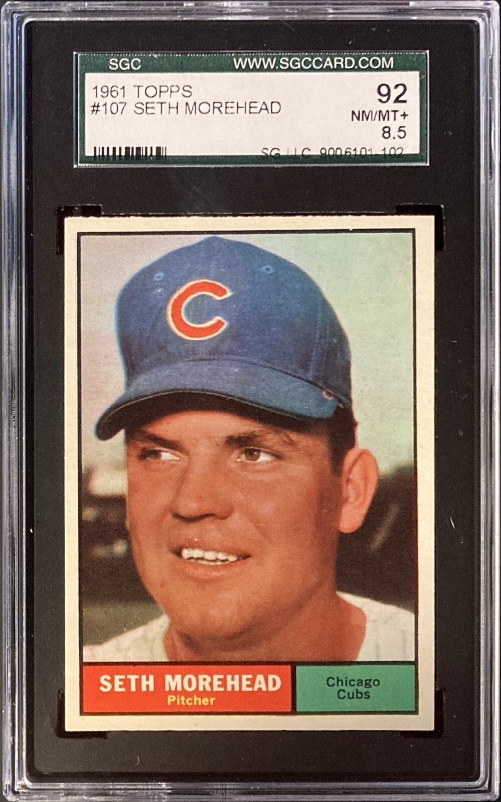 1961 Topps #107 Seth Morehead SGC 92 NM/MT+ 8.5 | eBay