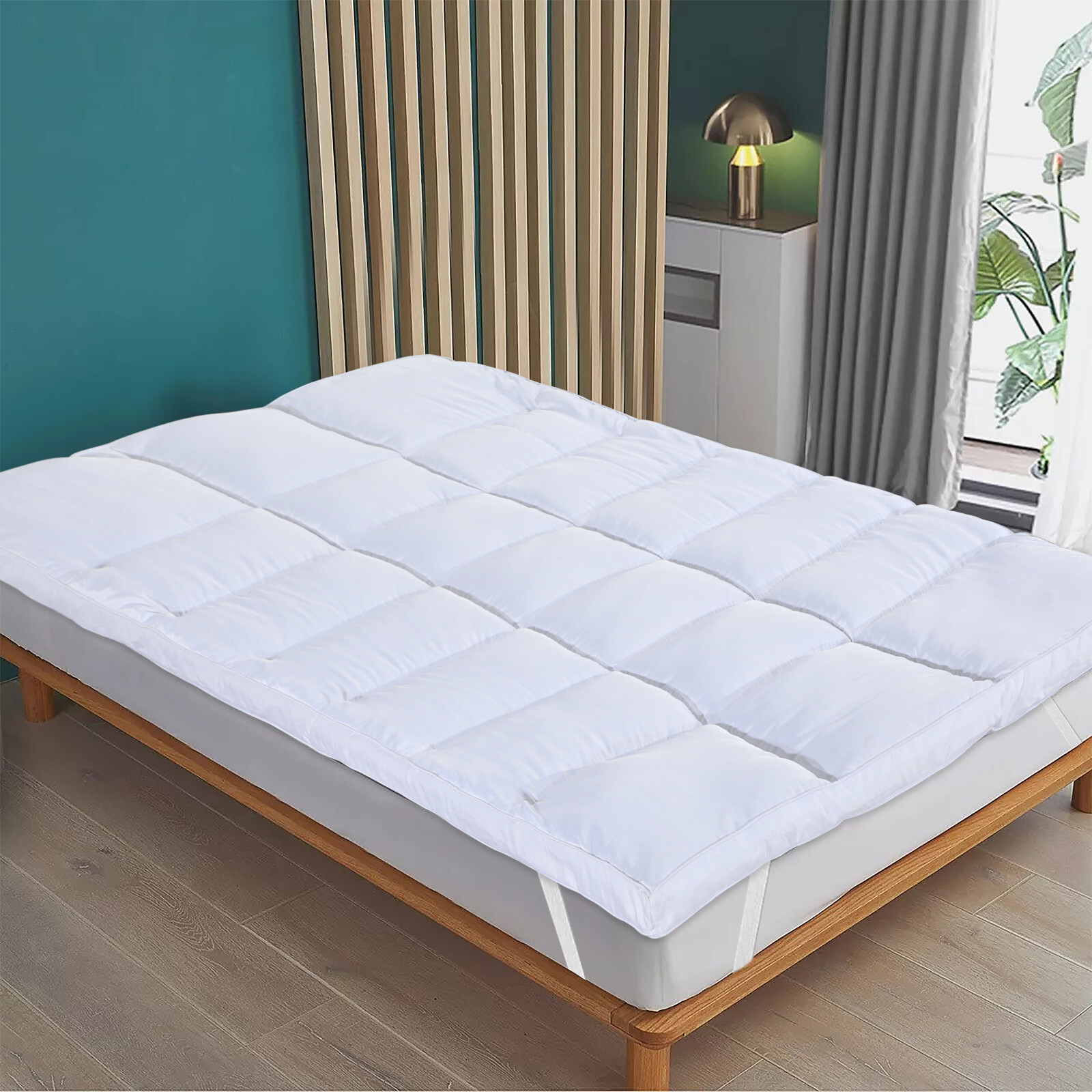 Mattress Toppers 10cm/5cm Microfiber Hotel Quality Single Double King ...