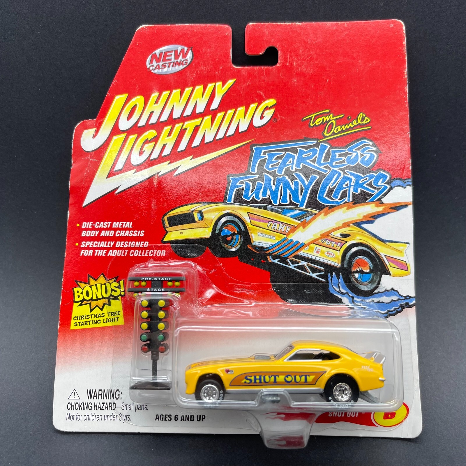 Johnny Lightning Tom Daniel's Shut Out Fearless Funny Car Yellow 1/64 ...