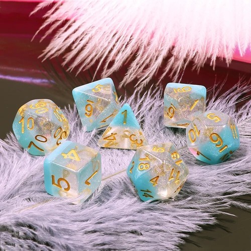 Frostbite Dice Set | Polyhedral dice set of 7 | DnD D&D Dice Set for Dragons | eBay