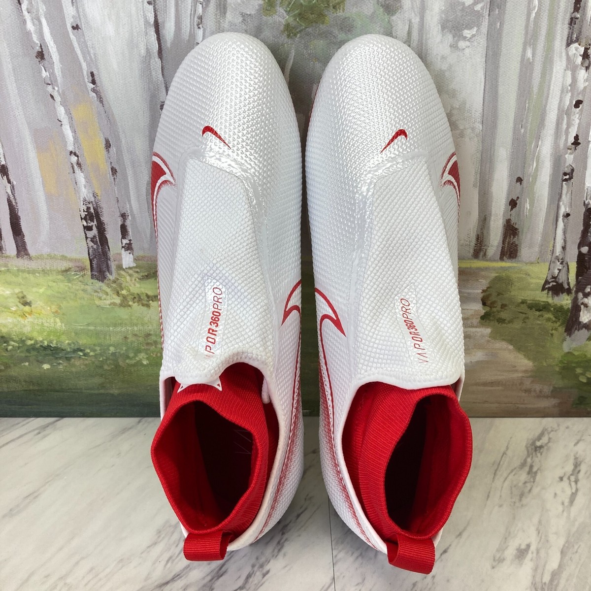 Nike Vapor Edge Pro 360 White Red AO8277-102 Men's Size 13 Nike Vapor Edge Pro 360 White Red AO8277-102 Men's Size 13