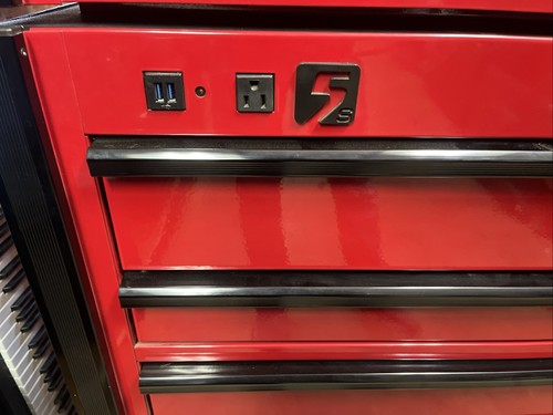 Matco toolbox 5s 2 Bay Tool Box H50xL57xW28 With Key Great Shape | eBay