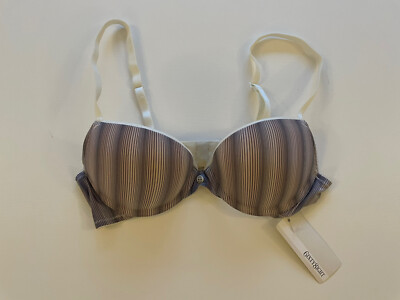 6ixty 8ight Stripped padded push up bra 32B underwired BNWT | eBay