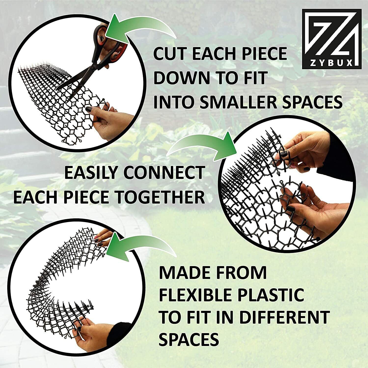 6 X Garden Prickle Strip Stop Digging Spike Anti Dog Cat Repellent Mat ...