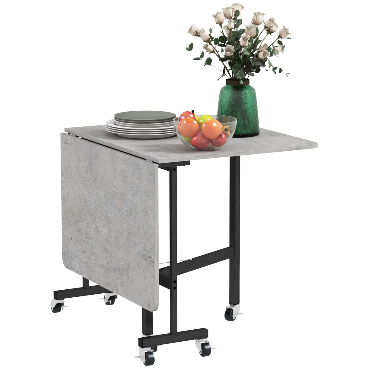 Collapsable Table On Wheels Buy Foldable Movable Table 1200mm Online