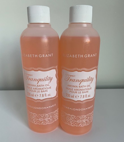 ELIZABETH GRANT Tranquility Aroma Bath Oil New Old Stock Lot Of 2 | eBay