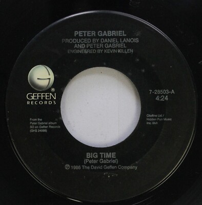 Rock 45 Peter Gabriel - Big Time / We Do What We're Told On Geffen | eBay