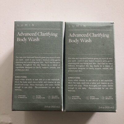 2 x Lumin - Advanced Clarifying Body Wash - 100ml | eBay Australia