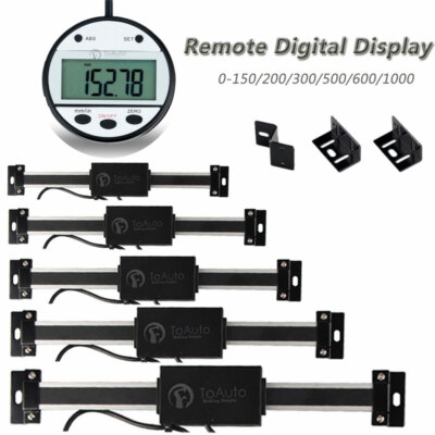 LCD Digital Readout Magnet Linear Scale Remote Display 0-150/200/300 ...