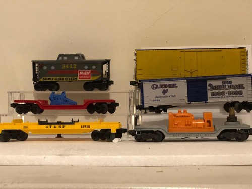 O Scale Trains Lot of 6 freight cars, (RRC), (LL), (SCL), (ATSF) | eBay