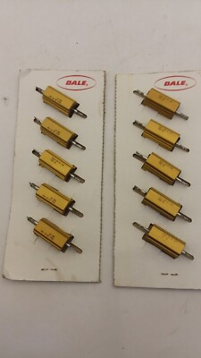DALE RH-25-25W RESISTOR 2OHM 25W 1 PERCENT 2 SCREW MOUNT LOT OF 5 NNB ...