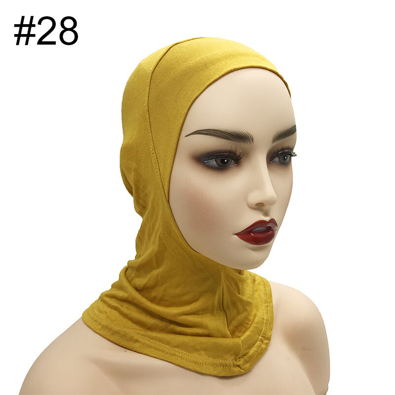 Women's Under Scarf Hat Cap Bone Bonnet Ninja Hijab Islamic Neck Covers ...