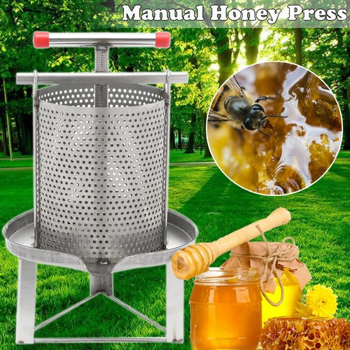 Manual Bee Honey Press Wax Machine Beekeeping Extractor Equip | eBay