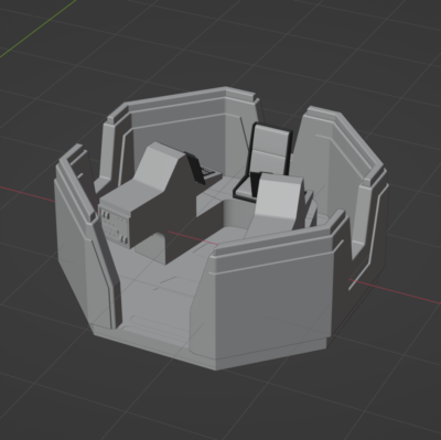 Custom Andor Imperial Cubicle for 3.75 IN FIGURE Diorama | eBay