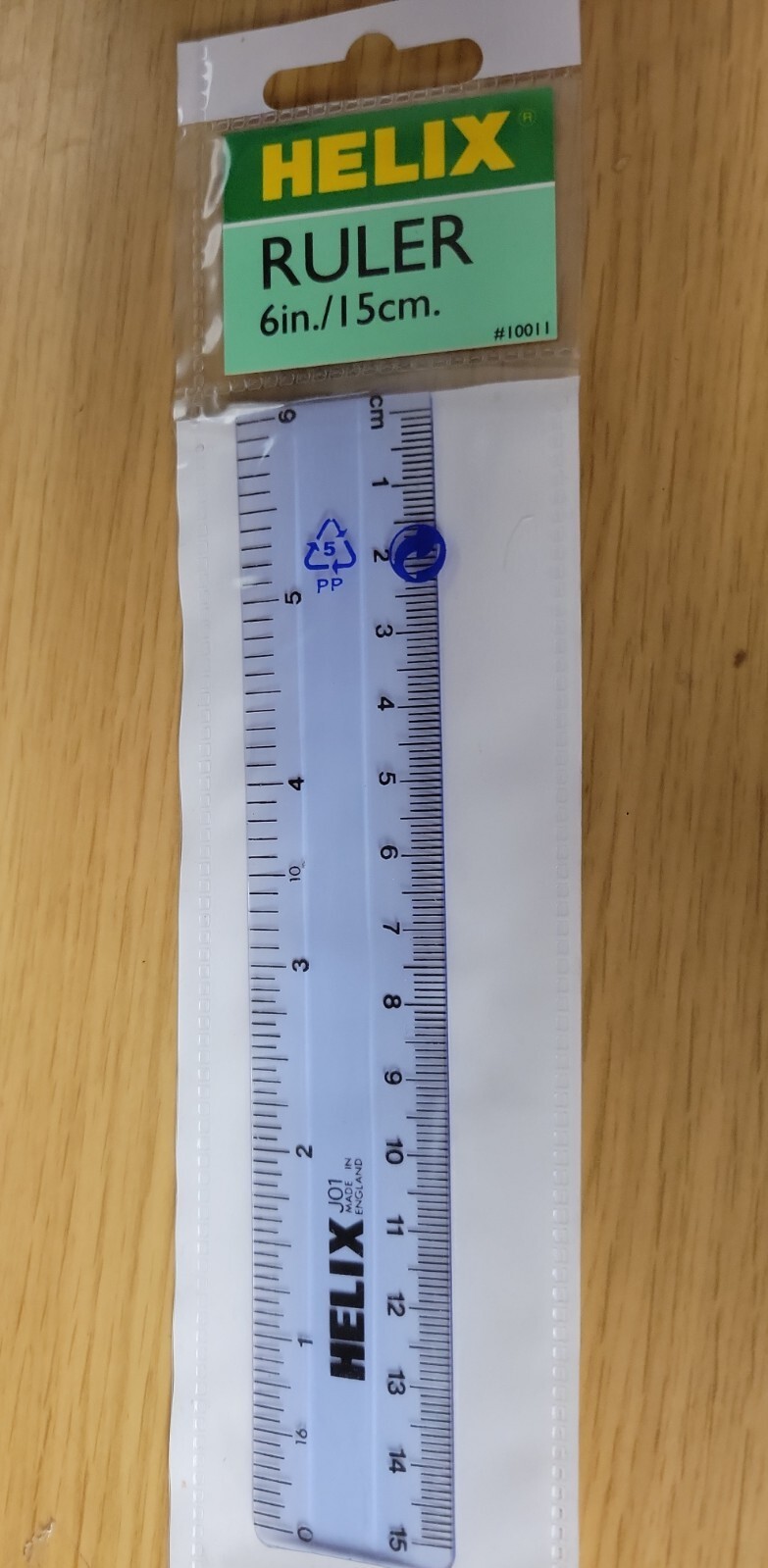 Helix 6" Ruler Shatter-Resistant (Standard & Metric) Brand New (Crystal ...