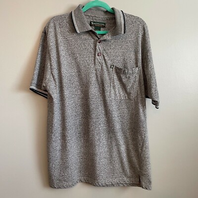 EUC Bert Pulitzer Collector's Edition Short Sleeve Golf Polo Gray 100% ...