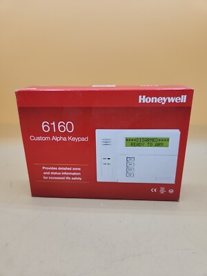 Honeywell 6160C Custom Alpha Keypad Alphanumeric Deluxe Alarm Keypad ...