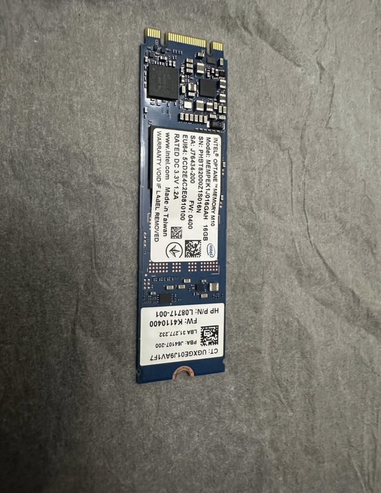 Intel Optane Memory M10 16GB NVMe PCIe M.2 2280 MEMPEK1W016GA ...