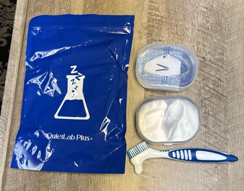 Quiet Lab Plus Mouthpiece Anti Snoring Guard with Case X 2 + Cleaning ...