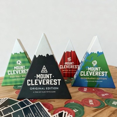Mount Cleverest Original Edition Family Party Card Trivia Game for ...