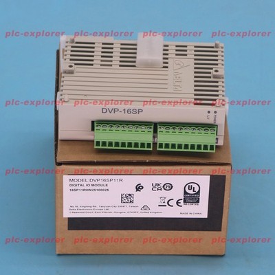 DELTA DVP16SP11R 8DI 8DO (Relay) Digital I/O Module PLC New in Box Free ...