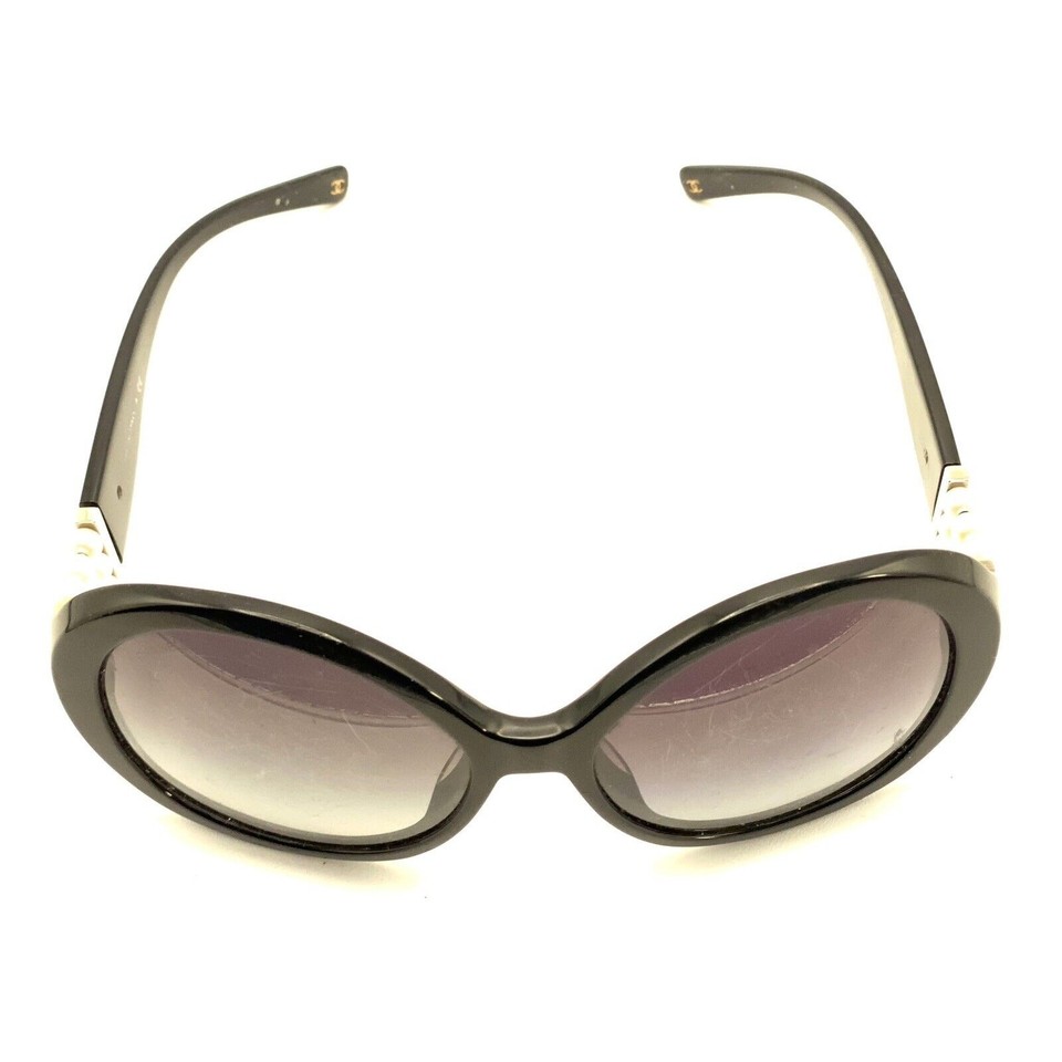 Chanel 5159-H c.501/3C Pearl Collection Black Sunglasses Black Lens ...