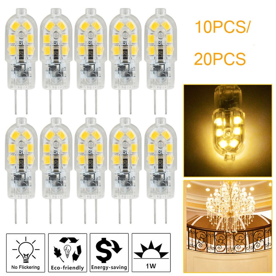 20/10 pcs G4 Bi-pin 12 LED Lamp Light Bulb DC 12V 20W 2835 SMD 6000K ...