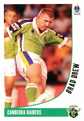 2003 CANBERRA RAIDERS NRL Card BRAD DREW Daily Telegraph | eBay