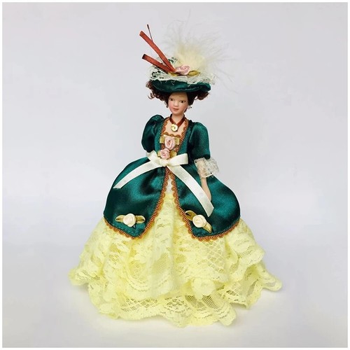 1:12 Scale Dollhouse Miniature Victorian Porcelain Dolls Royal Princess ...