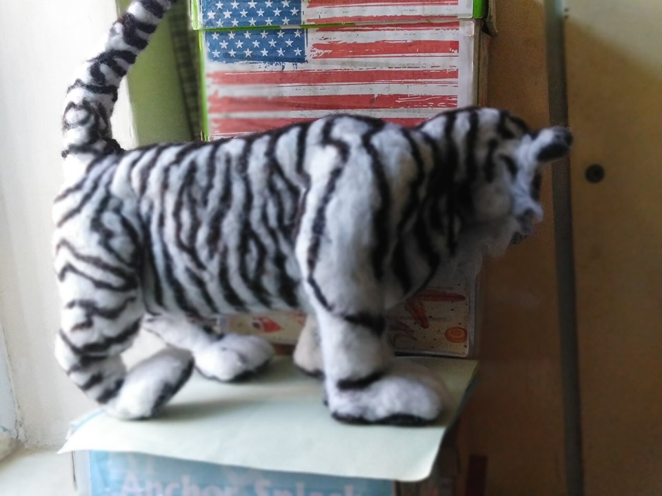 Needle felted animal white tiger hand made sculpture, a great gift | eBay