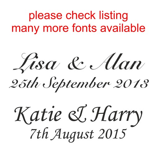 PERSONALISED NAMES & DATE RUBBER STAMP SAVE THE DATE WEDDING GIFTS ...