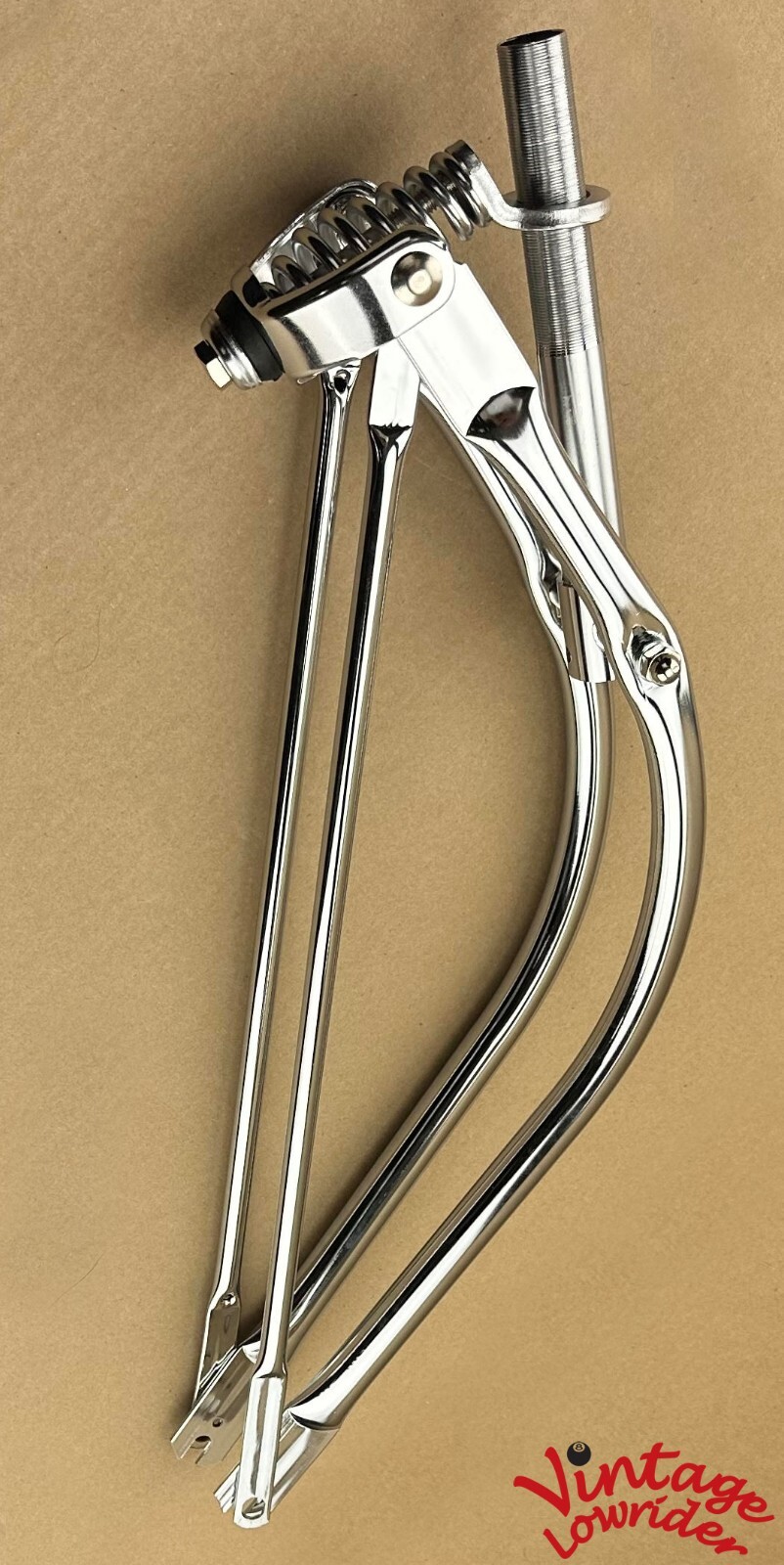 VINTAGE LOWRIDER 29" BICYCLE STEEL BENT BIKE HEAVY DUTY SPRING FORK 1" CHROME. | eBay