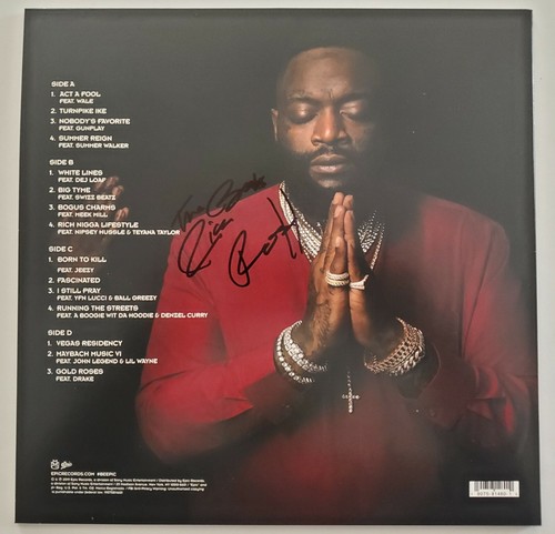 Rick Ross Signed Port Of Miami 2 Vinyl Record Gold Rap Maybach Music ...