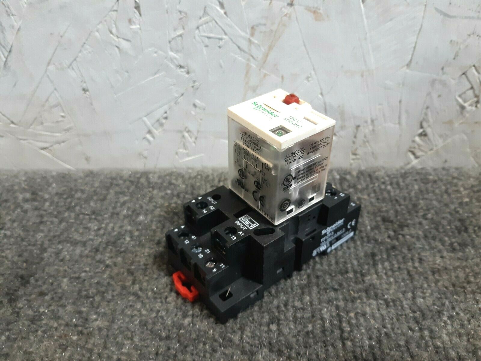 Schneider Electric Relay RPM32F7 and Socket RPZF3 120V 15A J300 | eBay