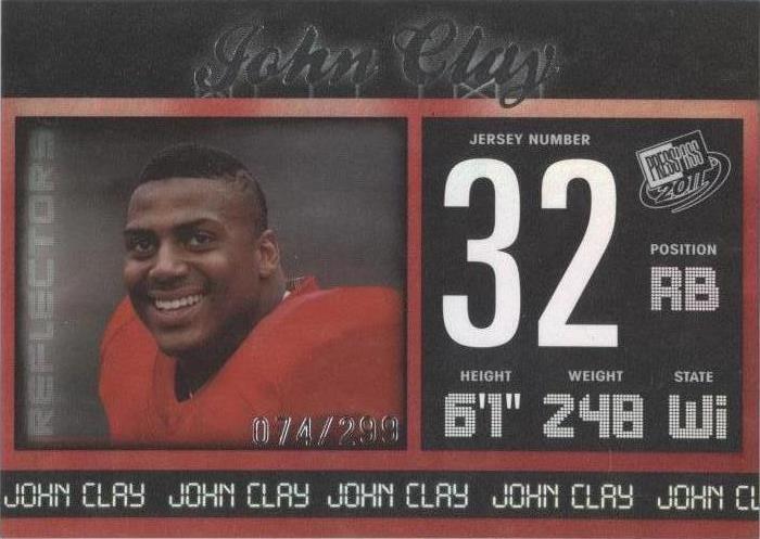 2011 Press Pass - John Clay #43 Reflectors /299 (RC) for sale online | eBay