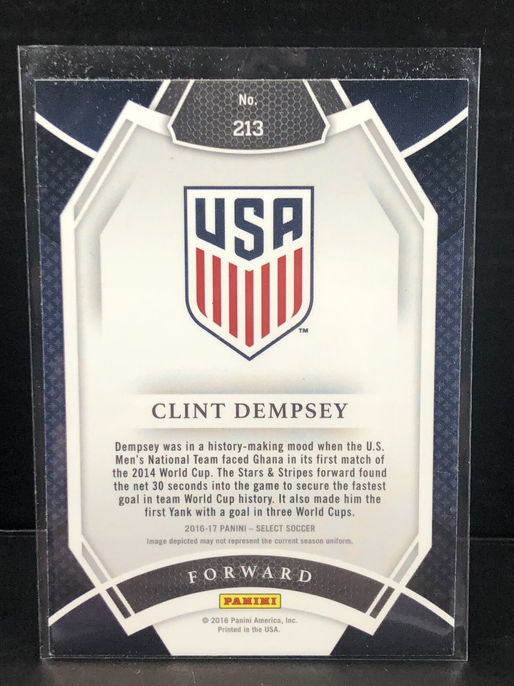 2016-17 Select Clint Dempsey Silver Prizm Field Level 2017 USA USMNT ...