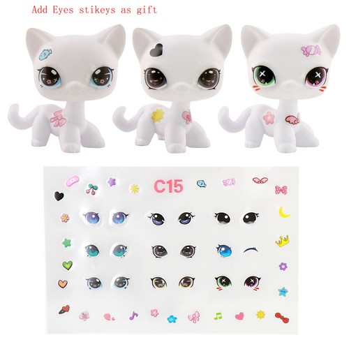 Custom lps White Bases 5pcs DIY lps Shorthair Cat White Molds Design by ...